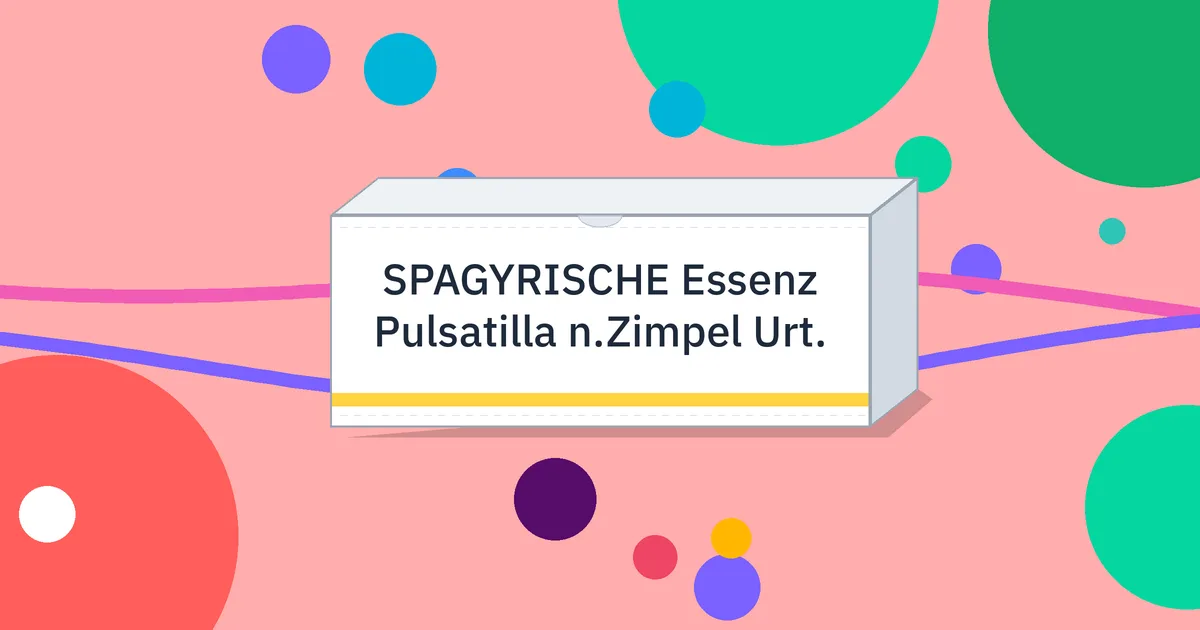 Symbolbild: Packung mit der Aufschrift SPAGYRISCHE Essenz Pulsatilla n.Zimpel Urt. (PZN 03247190) – Verfügbarkeit und Bezug in Apotheken in Frankfurt am Main
