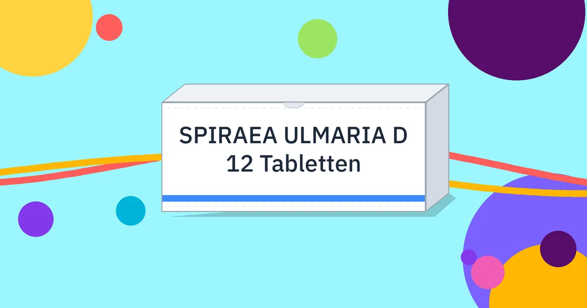 Symbolbild: Packung mit der Aufschrift SPIRAEA ULMARIA D 12 Tabletten (PZN 00547023) – Verfügbarkeit und Bezug in Apotheken in Frankfurt am Main
