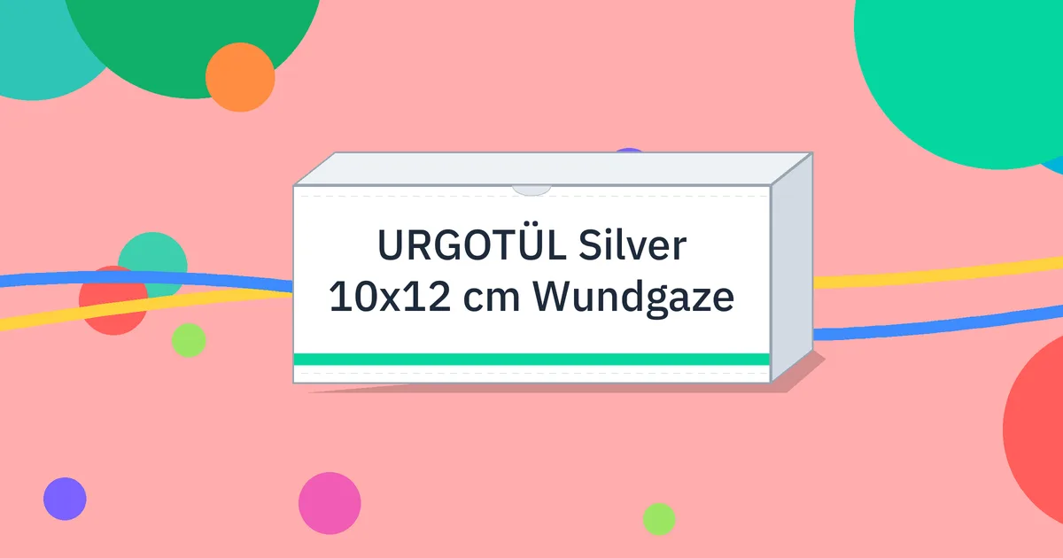 Symbolbild: Packung mit der Aufschrift URGOTÜL Silver 10x12 cm Wundgaze (PZN 20608212) – Verfügbarkeit und Bezug in Apotheken in Frankfurt am Main