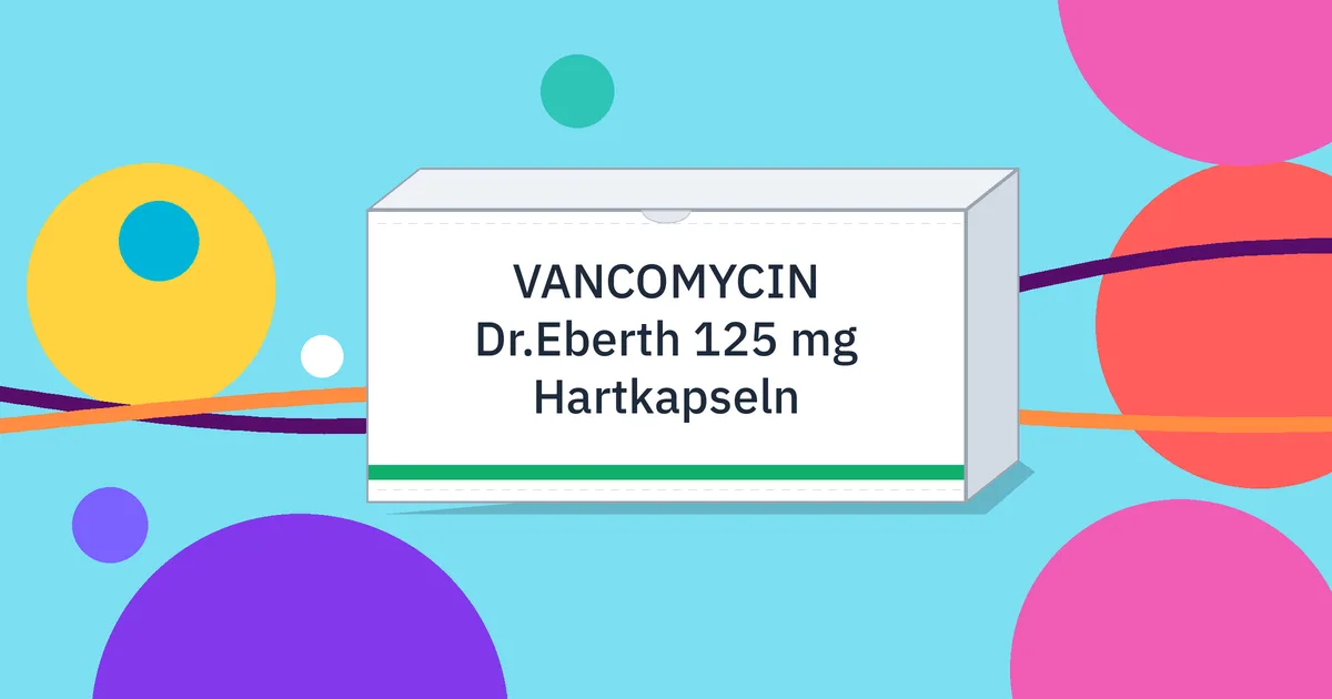 Symbolbild: Packung mit der Aufschrift VANCOMYCIN Dr.Eberth 125 mg Hartkapseln (PZN 18706060) – Verfügbarkeit und Bezug in Apotheken in Frankfurt am Main