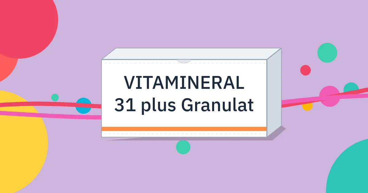 Symbolbild: Packung mit der Aufschrift VITAMINERAL 31 plus Granulat (PZN 02532936) – Verfügbarkeit und Bezug in Apotheken in Frankfurt am Main