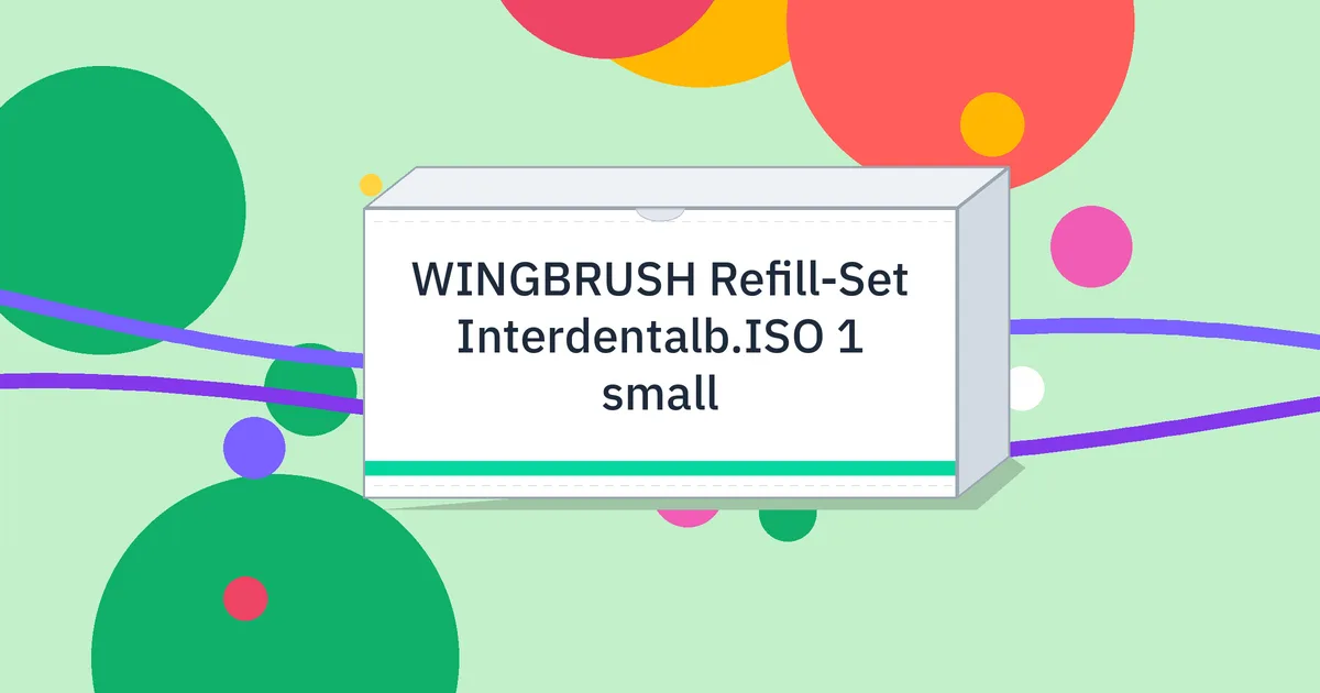 Symbolbild: Packung mit der Aufschrift WINGBRUSH Refill-Set Interdentalb.ISO 1 small (PZN 16383948) – Verfügbarkeit und Bezug in Apotheken in Frankfurt am Main