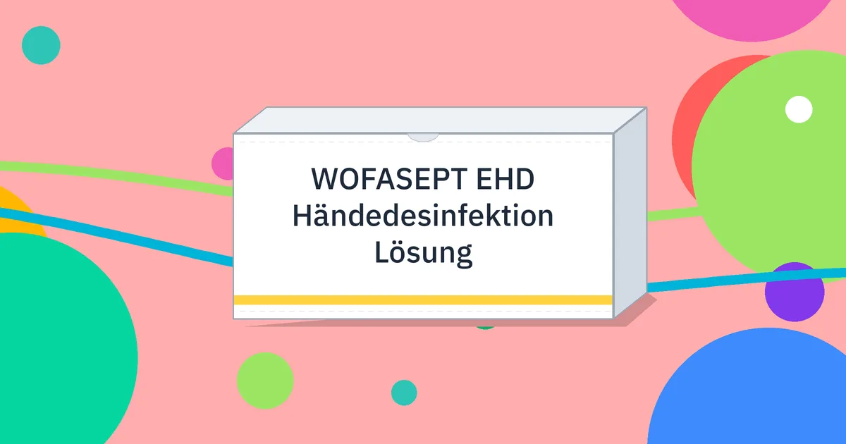 Symbolbild: Packung mit der Aufschrift WOFASEPT EHD Händedesinfektion Lösung (PZN 18672674) – Verfügbarkeit und Bezug in Apotheken in Frankfurt am Main