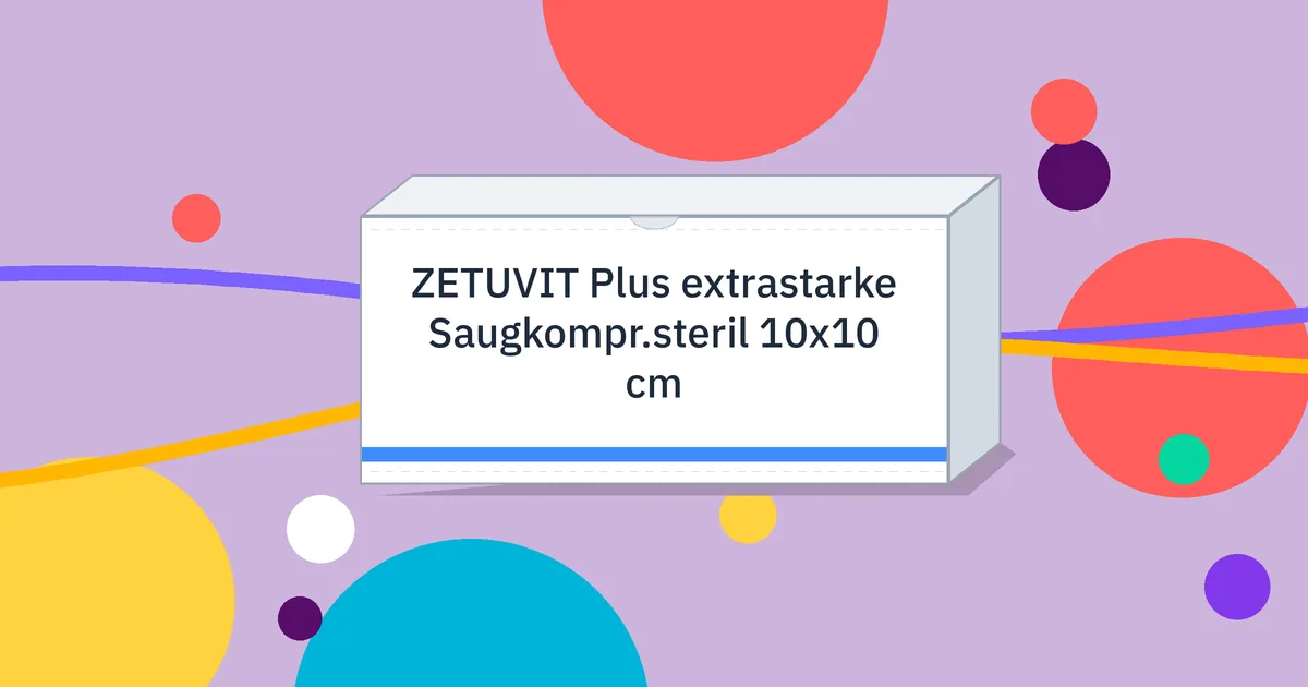 Symbolbild: Packung mit der Aufschrift ZETUVIT Plus extrastarke Saugkompr.steril 10x10 cm (PZN 19720151) – Verfügbarkeit und Bezug in Apotheken in Frankfurt am Main