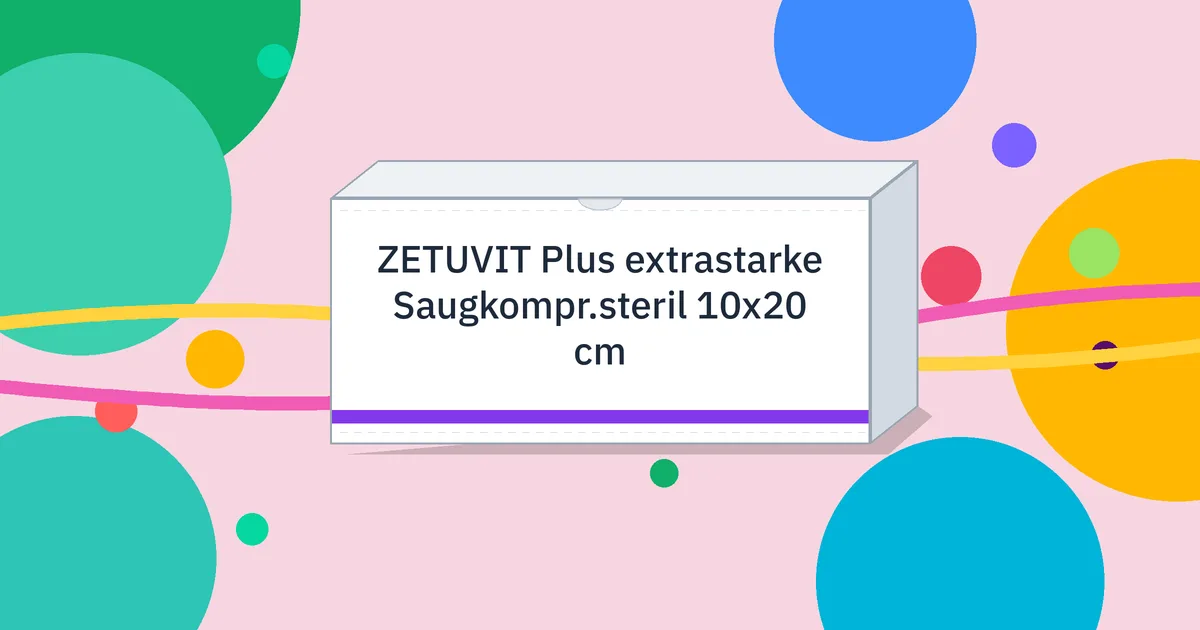 Symbolbild: Packung mit der Aufschrift ZETUVIT Plus extrastarke Saugkompr.steril 10x20 cm (PZN 19704695) – Verfügbarkeit und Bezug in Apotheken in Frankfurt am Main