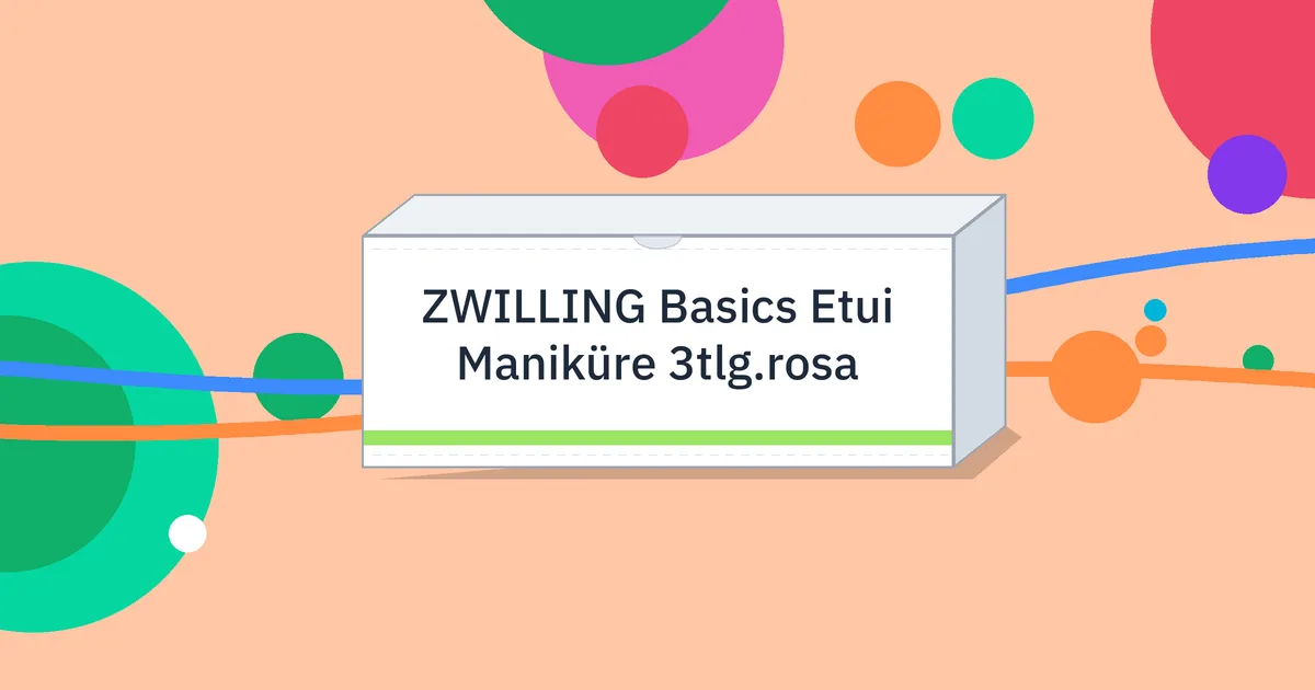 Symbolbild: Packung mit der Aufschrift ZWILLING Basics Etui Maniküre 3tlg.rosa (PZN 19860337) – Verfügbarkeit und Bezug in Apotheken in Frankfurt am Main