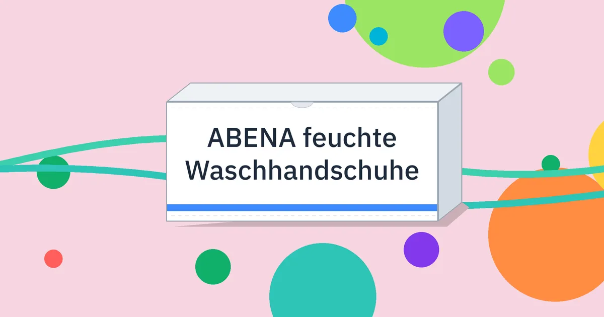 Symbolbild: Packung mit der Aufschrift ABENA feuchte Waschhandschuhe (PZN 16733383) – Verfügbarkeit und Bezug in Apotheken in Frankfurt am Main
