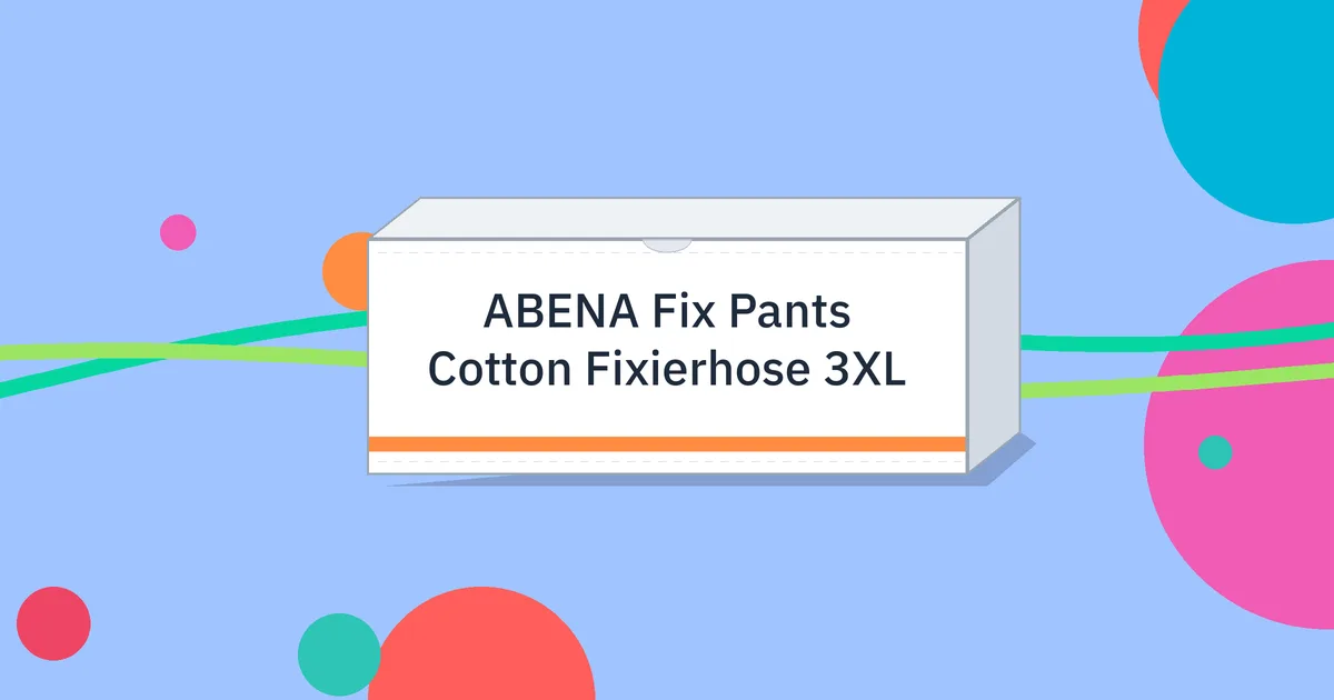 Symbolbild: Packung mit der Aufschrift ABENA Fix Pants Cotton Fixierhose 3XL (PZN 18160922) – Verfügbarkeit und Bezug in Apotheken in Frankfurt am Main