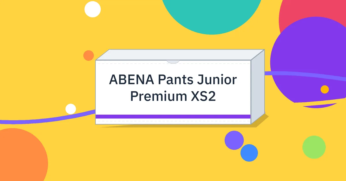 Symbolbild: Packung mit der Aufschrift ABENA Pants Junior Premium XS2 (PZN 17511207) – Verfügbarkeit und Bezug in Apotheken in Frankfurt am Main