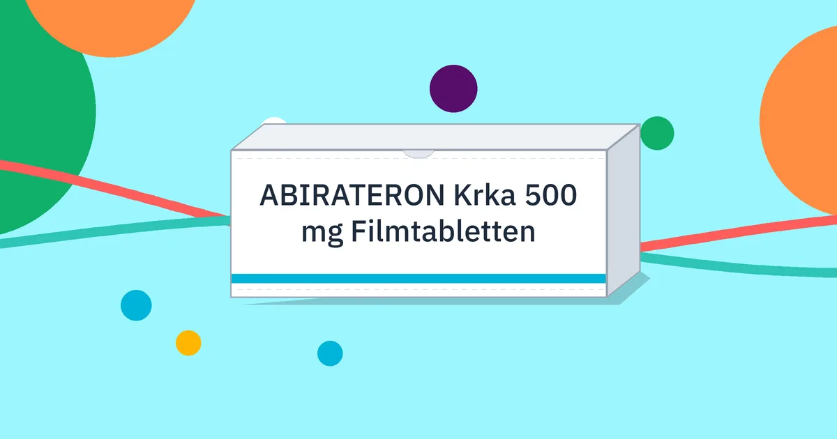 Symbolbild: Packung mit der Aufschrift ABIRATERON Krka 500 mg Filmtabletten (PZN 18196713) – Verfügbarkeit und Bezug in Apotheken in Frankfurt am Main