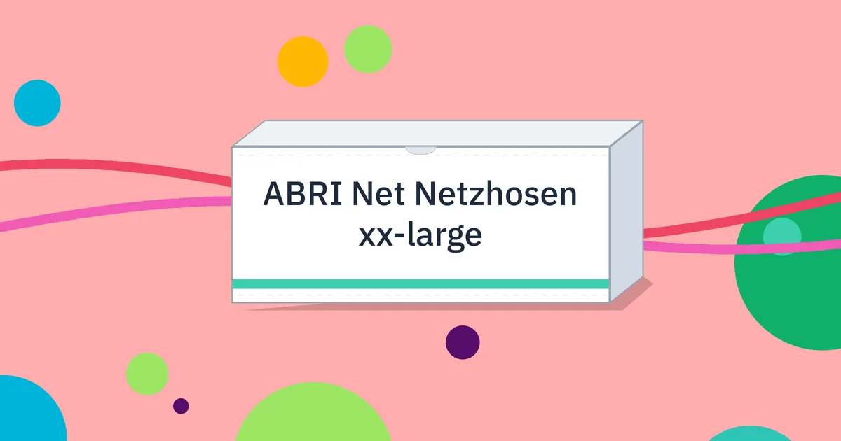 Symbolbild: Packung mit der Aufschrift ABRI Net Netzhosen xx-large (PZN 02818638) – Verfügbarkeit und Bezug in Apotheken in Frankfurt am Main