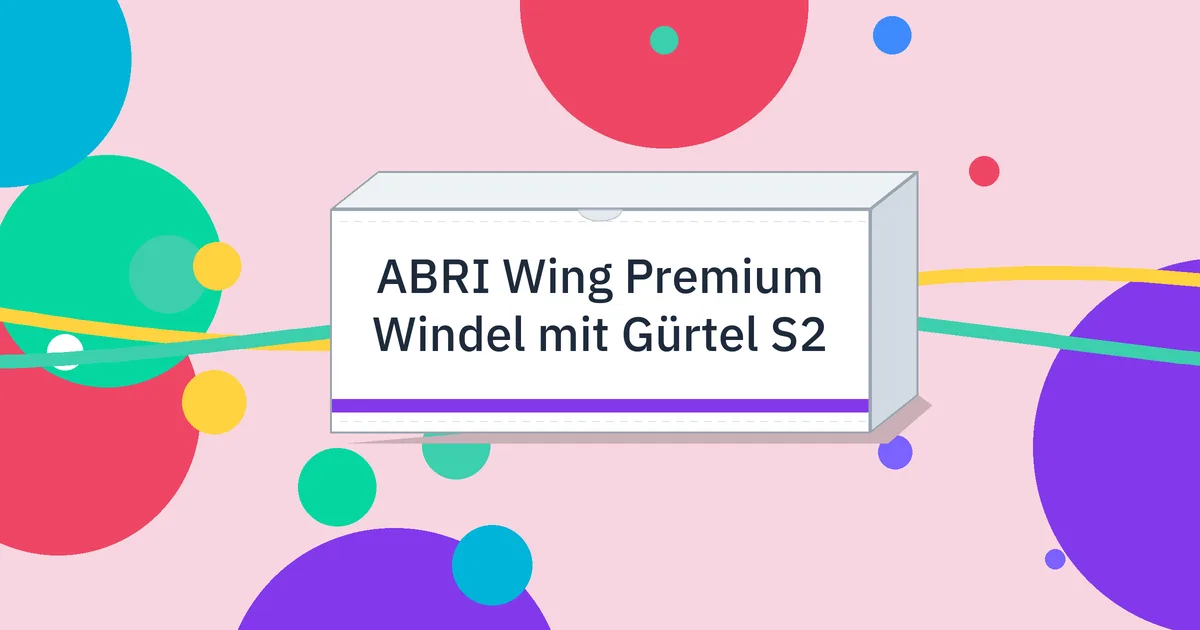 Symbolbild: Packung mit der Aufschrift ABRI Wing Premium Windel mit Gürtel S2 (PZN 14409081) – Verfügbarkeit und Bezug in Apotheken in Frankfurt am Main