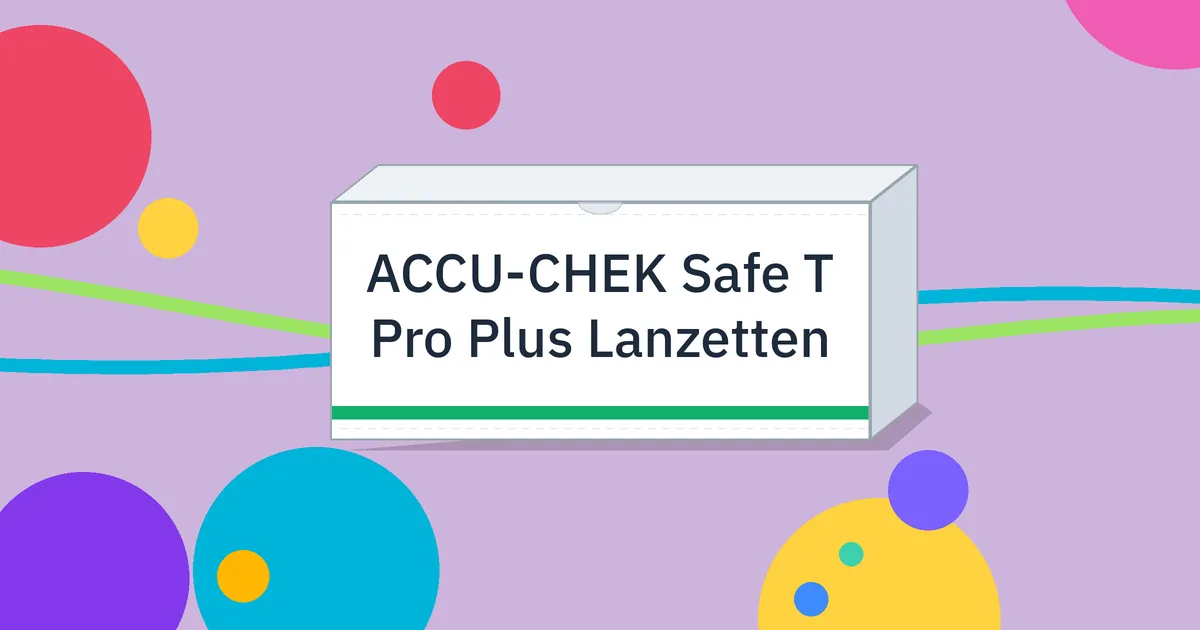 Symbolbild: Packung mit der Aufschrift ACCU-CHEK Safe T Pro Plus Lanzetten (PZN 18772542) – Verfügbarkeit und Bezug in Apotheken in Frankfurt am Main