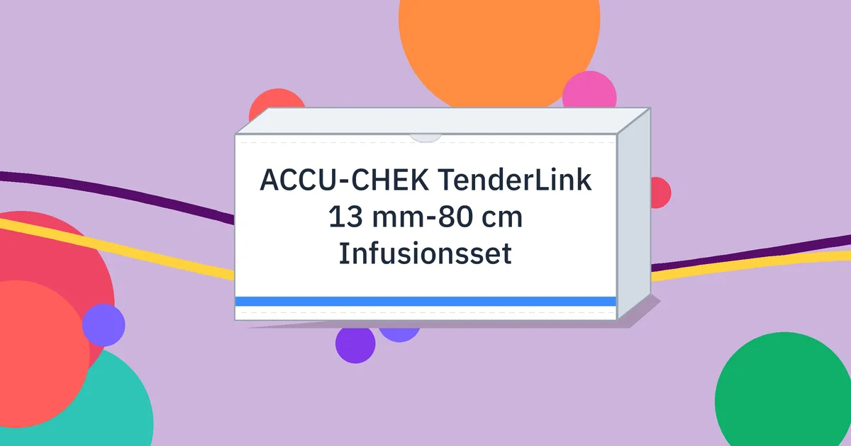 Symbolbild: Packung mit der Aufschrift ACCU-CHEK TenderLink 13 mm-80 cm Infusionsset (PZN 16787019) – Verfügbarkeit und Bezug in Apotheken in Frankfurt am Main