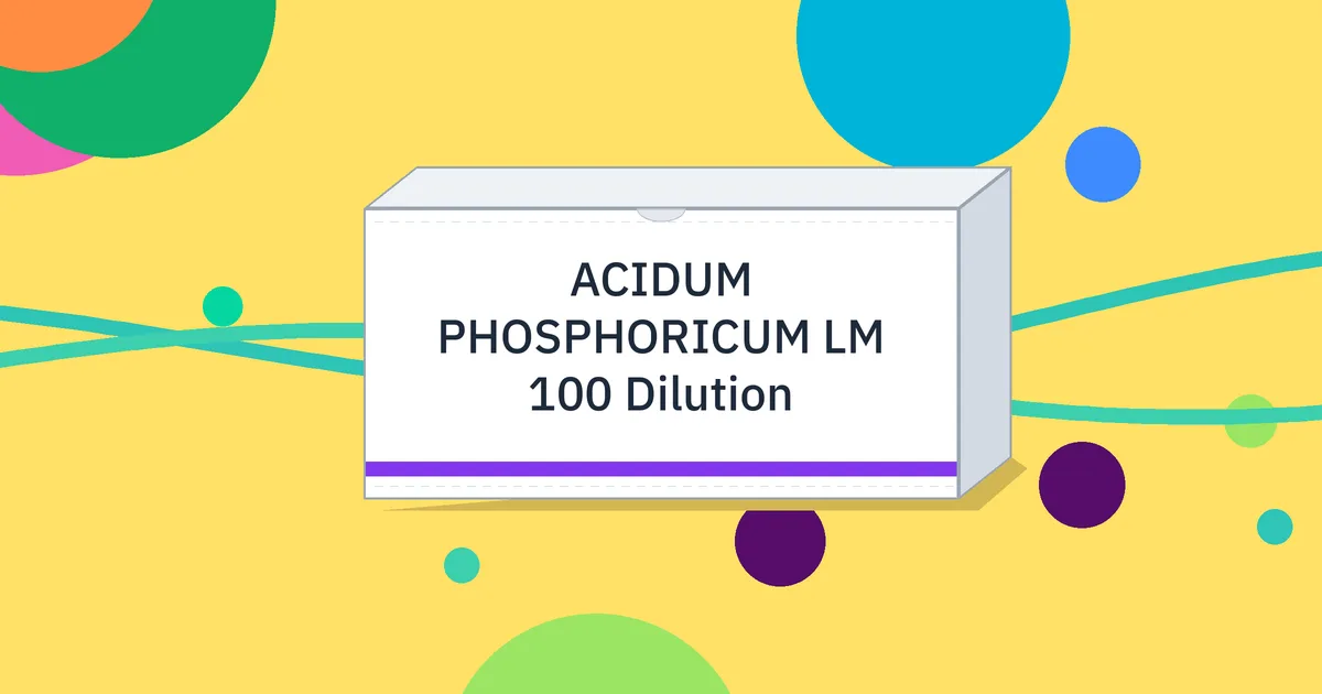 Symbolbild: Packung mit der Aufschrift ACIDUM PHOSPHORICUM LM 100 Dilution (PZN 12753443) – Verfügbarkeit und Bezug in Apotheken in Frankfurt am Main