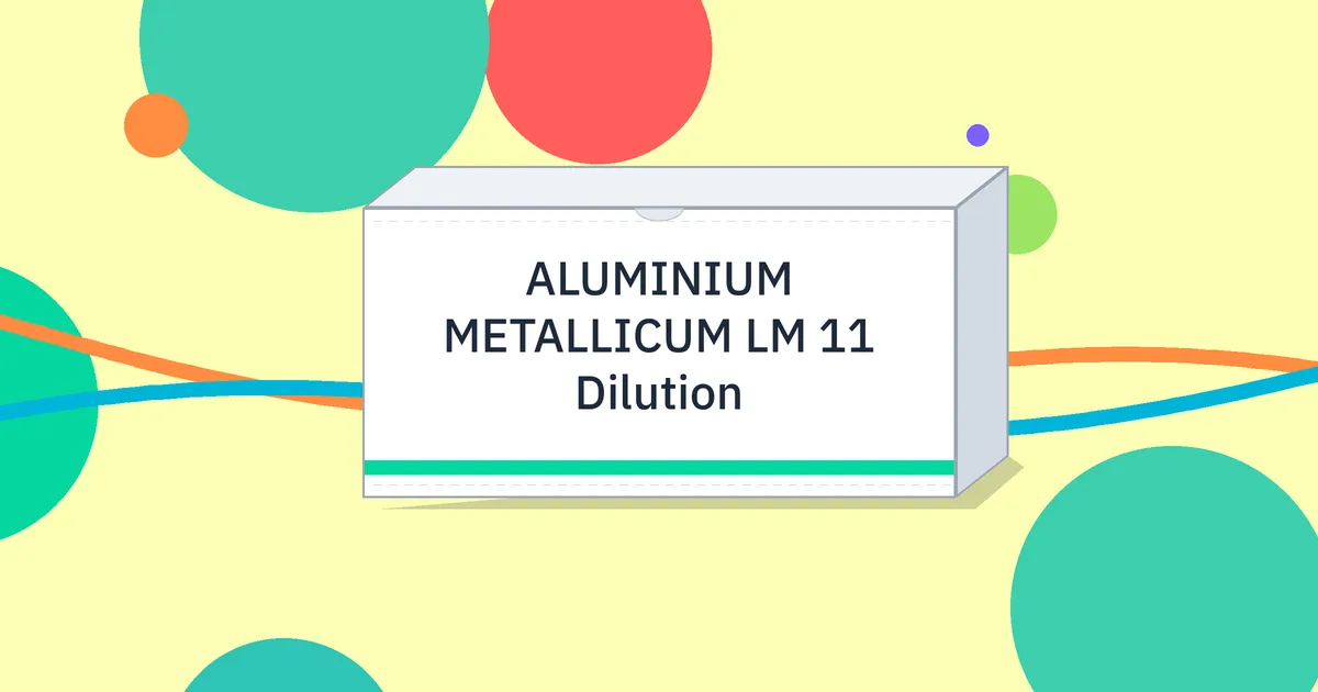 Symbolbild: Packung mit der Aufschrift ALUMINIUM METALLICUM LM 11 Dilution (PZN 12759374) – Verfügbarkeit und Bezug in Apotheken in Frankfurt am Main