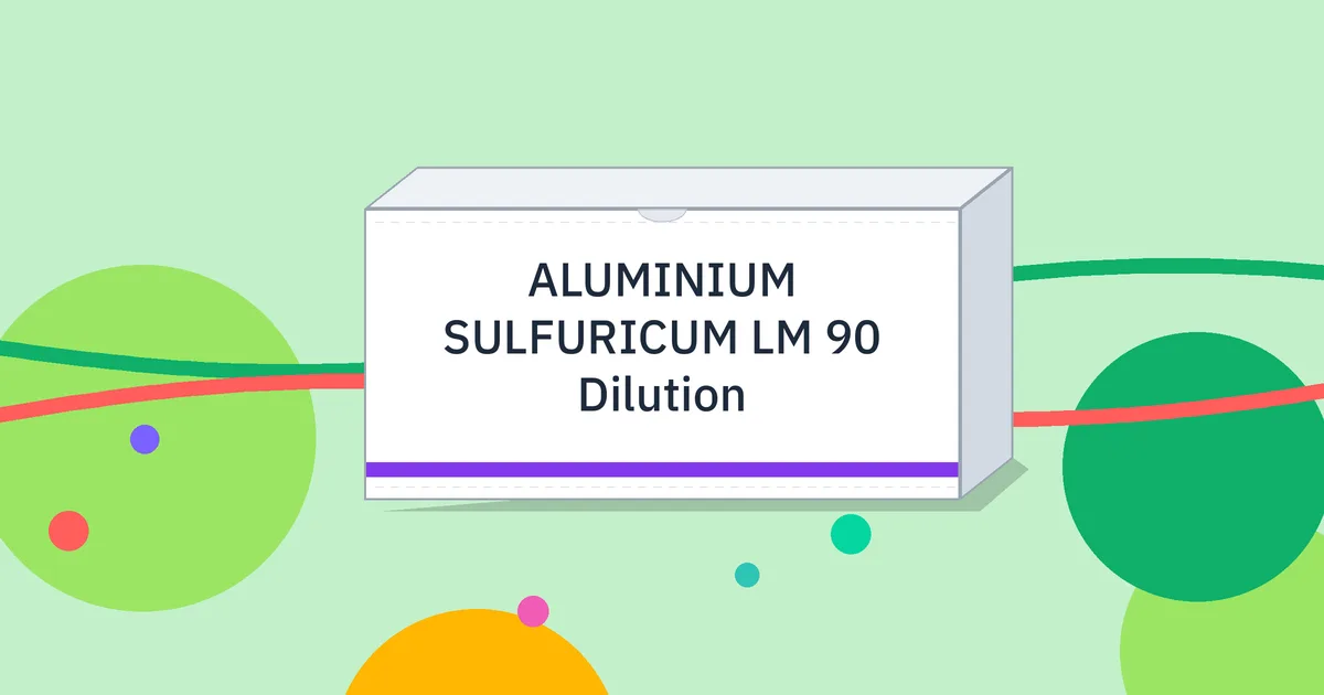 Symbolbild: Packung mit der Aufschrift ALUMINIUM SULFURICUM LM 90 Dilution (PZN 13317891) – Verfügbarkeit und Bezug in Apotheken in Frankfurt am Main