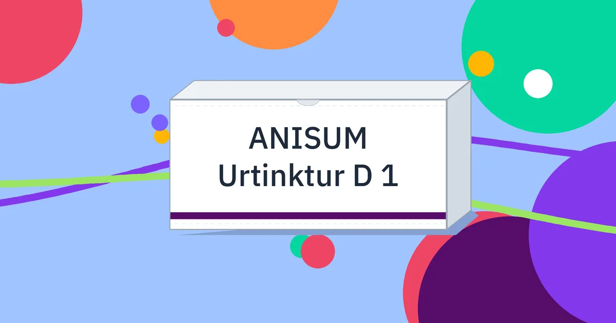 Symbolbild: Packung mit der Aufschrift ANISUM Urtinktur D 1 (PZN 07158922) – Verfügbarkeit und Bezug in Apotheken in Frankfurt am Main
