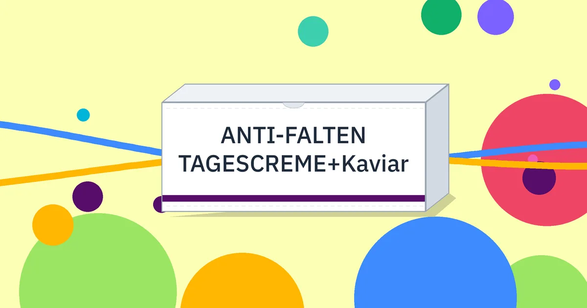 Symbolbild: Packung mit der Aufschrift ANTI-FALTEN TAGESCREME+Kaviar (PZN 05048626) – Verfügbarkeit und Bezug in Apotheken in Frankfurt am Main