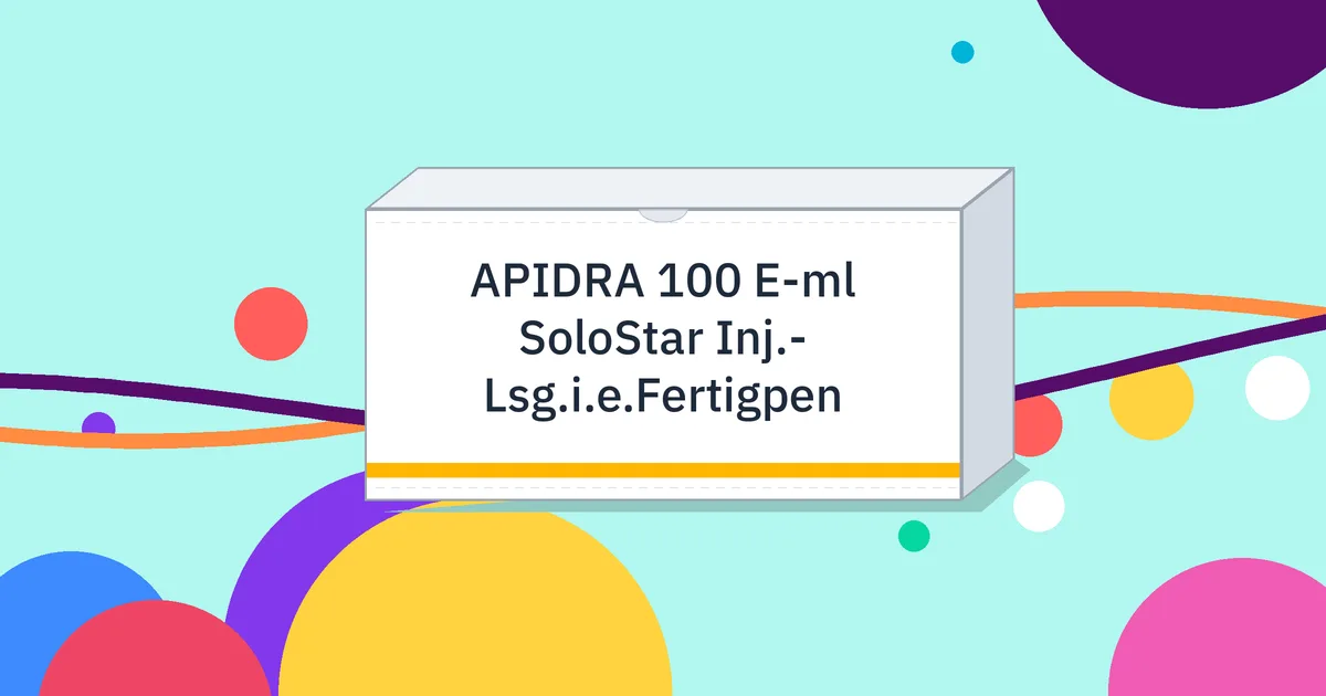 Symbolbild: Packung mit der Aufschrift APIDRA 100 E-ml SoloStar Inj.-Lsg.i.e.Fertigpen (PZN 11724474) – Verfügbarkeit und Bezug in Apotheken in Frankfurt am Main