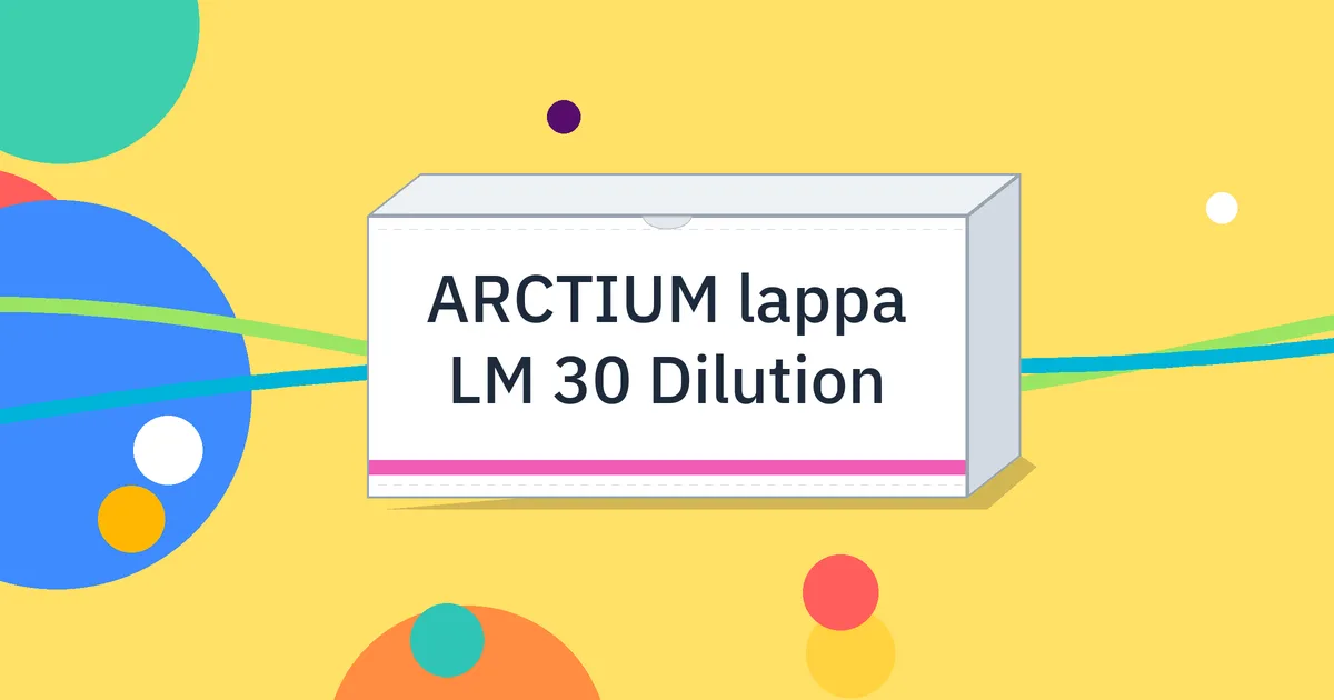 Symbolbild: Packung mit der Aufschrift ARCTIUM lappa LM 30 Dilution (PZN 13387957) – Verfügbarkeit und Bezug in Apotheken in Frankfurt am Main