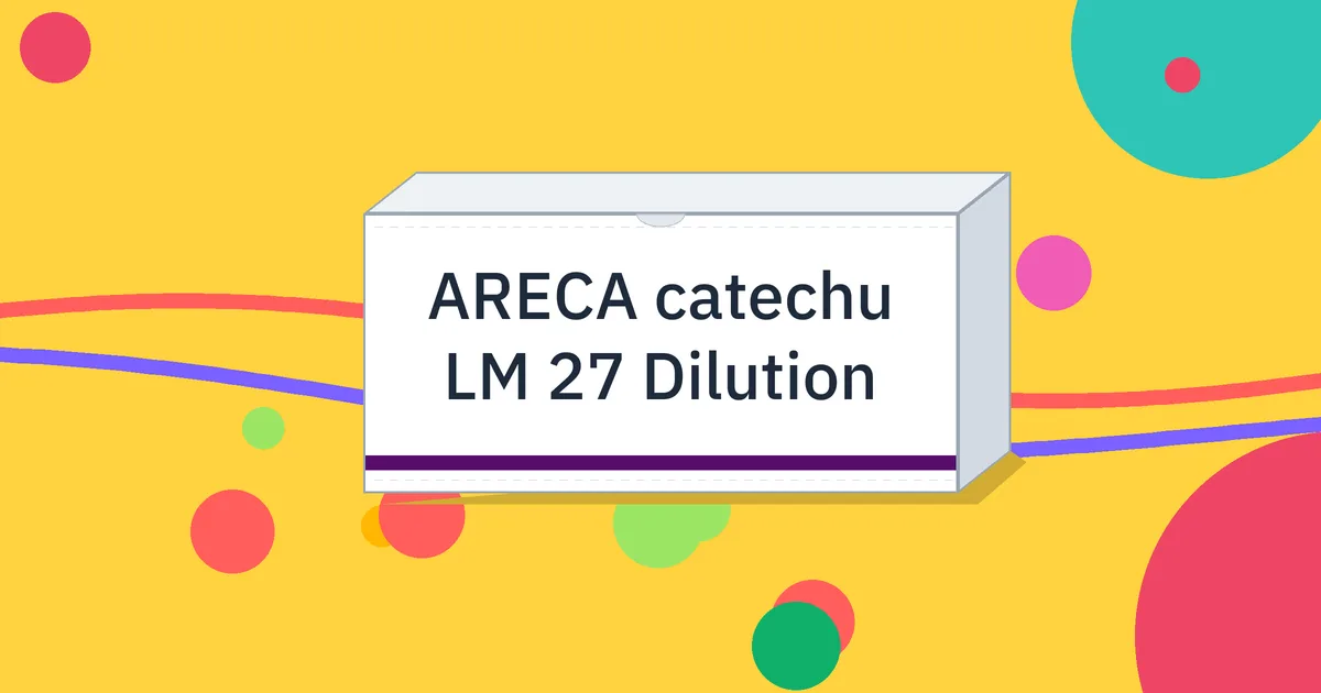 Symbolbild: Packung mit der Aufschrift ARECA catechu LM 27 Dilution (PZN 13388945) – Verfügbarkeit und Bezug in Apotheken in Frankfurt am Main