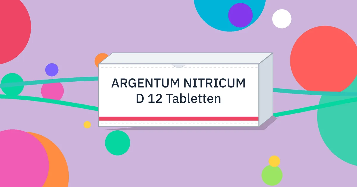 Symbolbild: Packung mit der Aufschrift ARGENTUM NITRICUM D 12 Tabletten (PZN 02109907) – Verfügbarkeit und Bezug in Apotheken in Frankfurt am Main