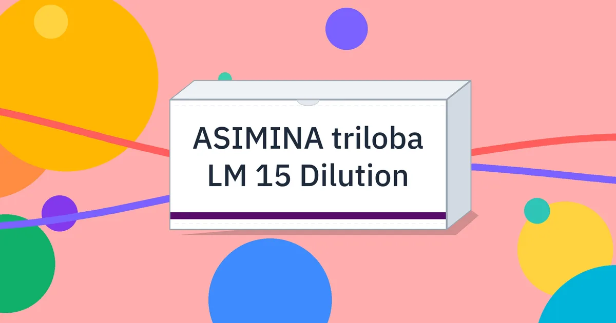 Symbolbild: Packung mit der Aufschrift ASIMINA triloba LM 15 Dilution (PZN 13402059) – Verfügbarkeit und Bezug in Apotheken in Frankfurt am Main