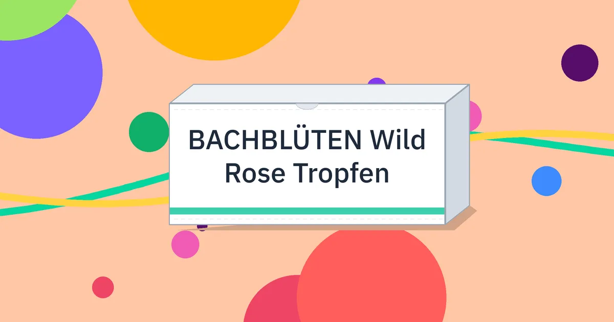 Symbolbild: Packung mit der Aufschrift BACHBLÜTEN Wild Rose Tropfen (PZN 08737800) – Verfügbarkeit und Bezug in Apotheken in Frankfurt am Main