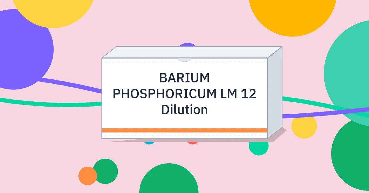 Symbolbild: Packung mit der Aufschrift BARIUM PHOSPHORICUM LM 12 Dilution (PZN 13379277) – Verfügbarkeit und Bezug in Apotheken in Frankfurt am Main