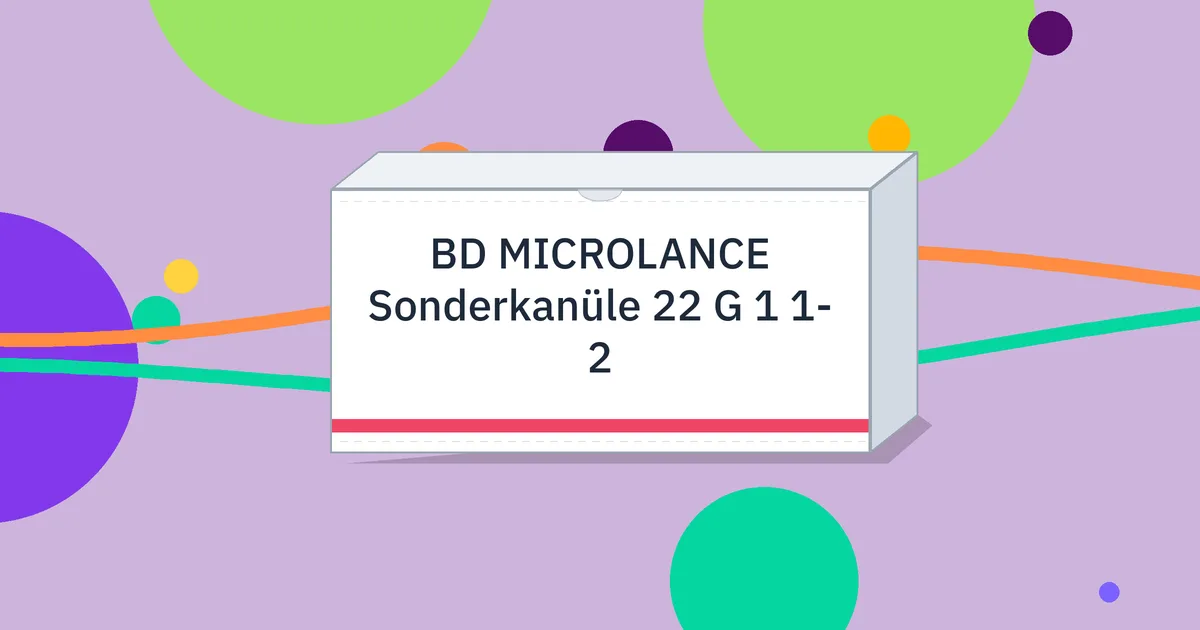 Symbolbild: Packung mit der Aufschrift BD MICROLANCE Sonderkanüle 22 G 1 1-2 (PZN 07664051) – Verfügbarkeit und Bezug in Apotheken in Frankfurt am Main