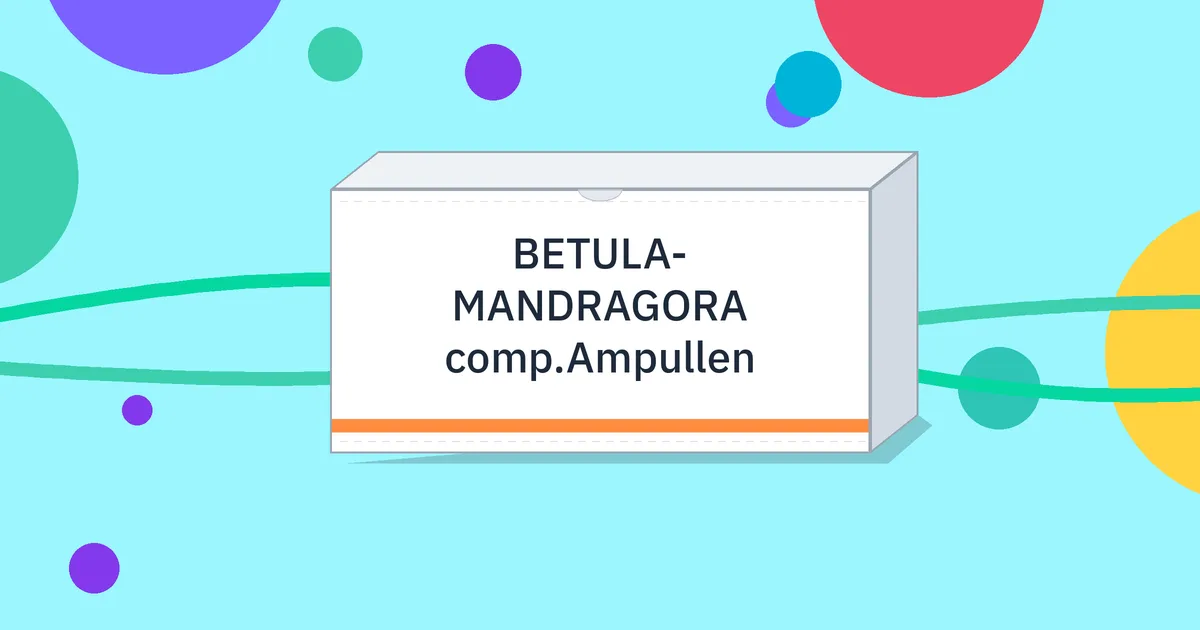 Symbolbild: Packung mit der Aufschrift BETULA-MANDRAGORA comp.Ampullen (PZN 01751004) – Verfügbarkeit und Bezug in Apotheken in Frankfurt am Main