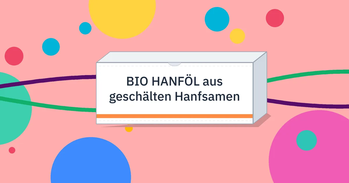 Symbolbild: Packung mit der Aufschrift BIO HANFÖL aus geschälten Hanfsamen (PZN 16871783) – Verfügbarkeit und Bezug in Apotheken in Frankfurt am Main