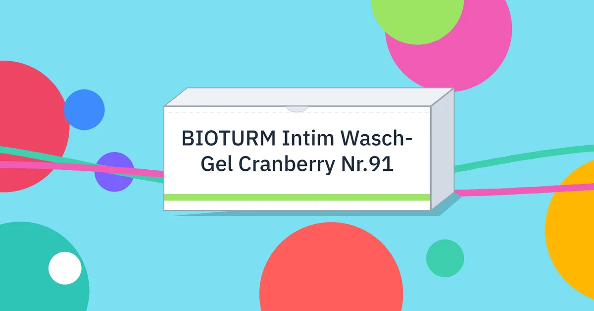 Symbolbild: Packung mit der Aufschrift BIOTURM Intim Wasch-Gel Cranberry Nr.91 (PZN 11594155) – Verfügbarkeit und Bezug in Apotheken in Frankfurt am Main