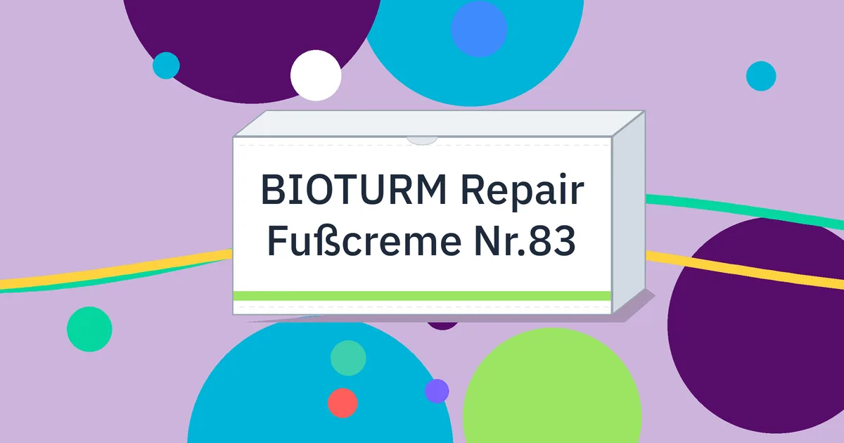 Symbolbild: Packung mit der Aufschrift BIOTURM Repair Fußcreme Nr.83 (PZN 11594126) – Verfügbarkeit und Bezug in Apotheken in Frankfurt am Main