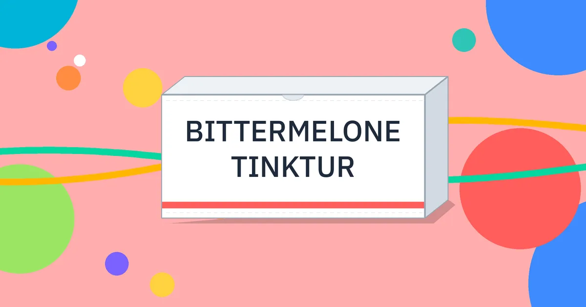 Symbolbild: Packung mit der Aufschrift BITTERMELONE TINKTUR (PZN 17188031) – Verfügbarkeit und Bezug in Apotheken in Frankfurt am Main