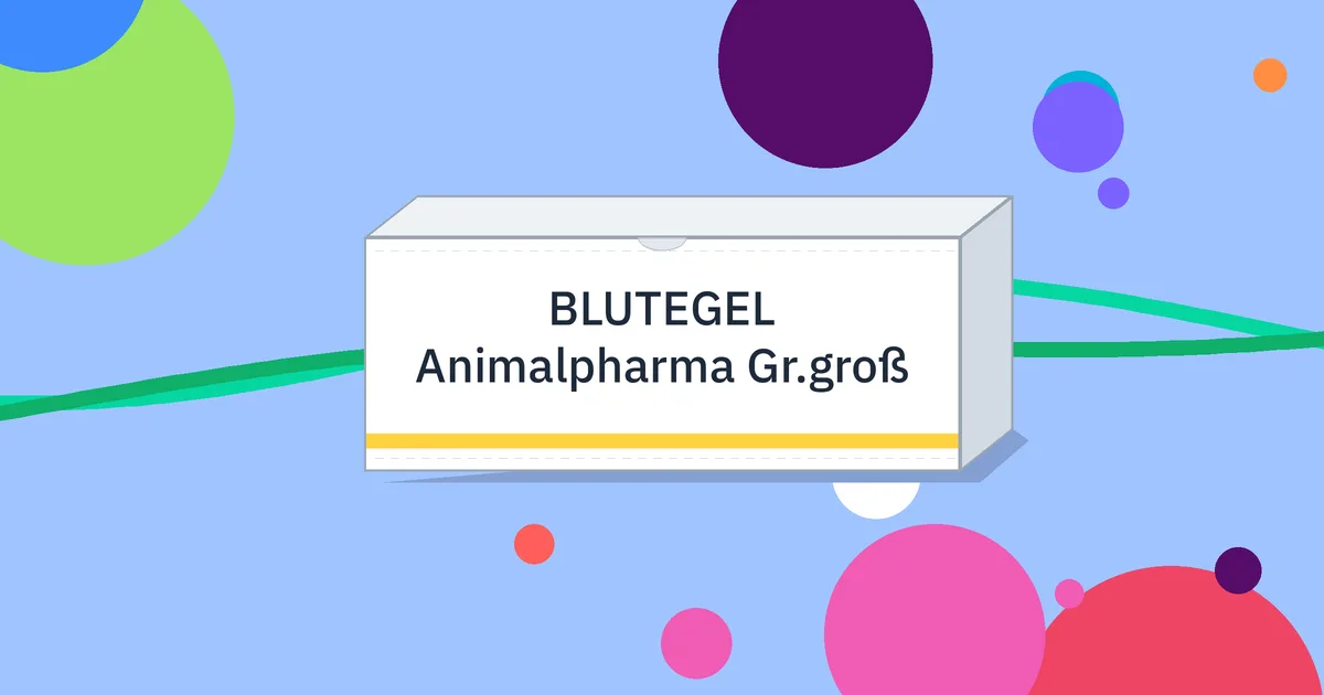 Symbolbild: Packung mit der Aufschrift BLUTEGEL Animalpharma Gr.groß (PZN 19787592) – Verfügbarkeit und Bezug in Apotheken in Frankfurt am Main