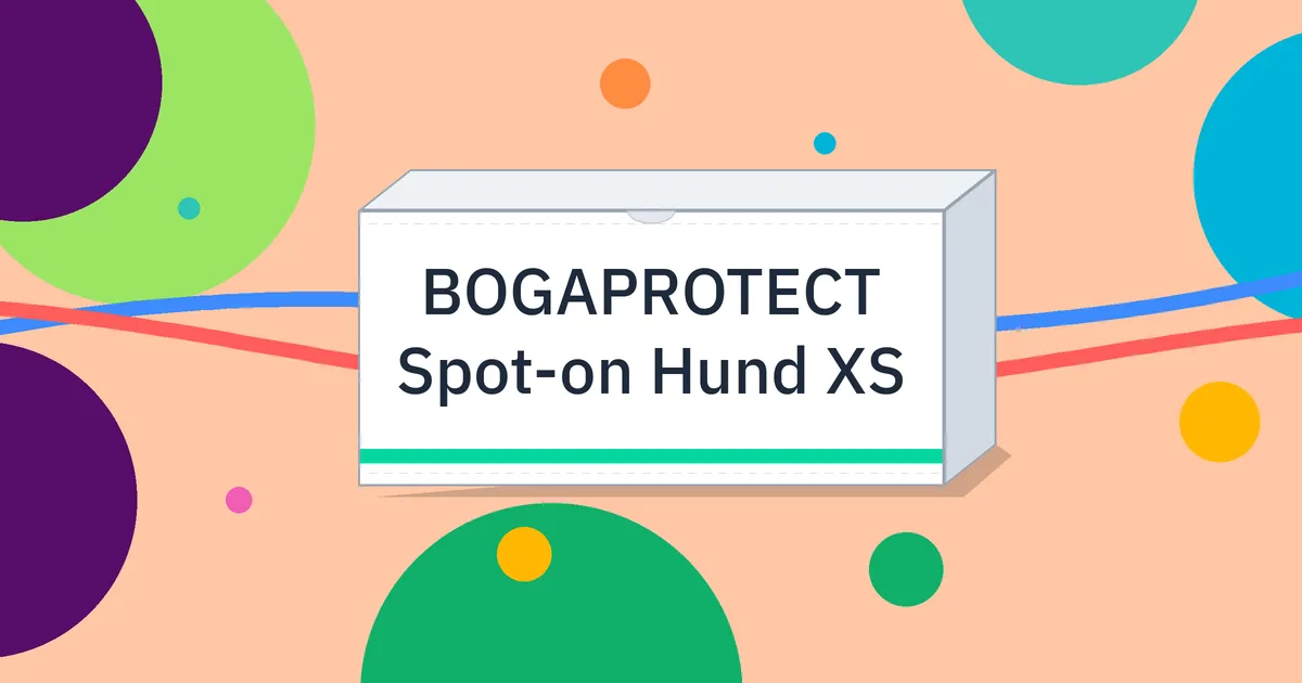 Symbolbild: Packung mit der Aufschrift BOGAPROTECT Spot-on Hund XS (PZN 15416226) – Verfügbarkeit und Bezug in Apotheken in Frankfurt am Main