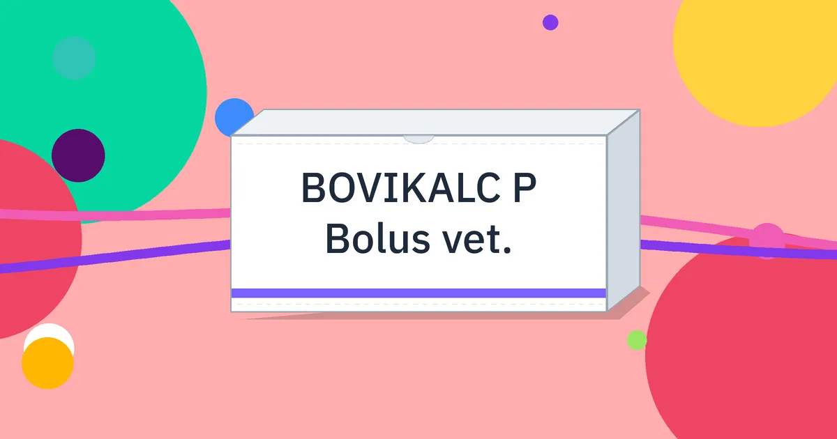 Symbolbild: Packung mit der Aufschrift BOVIKALC P Bolus vet. (PZN 09629030) – Verfügbarkeit und Bezug in Apotheken in Frankfurt am Main