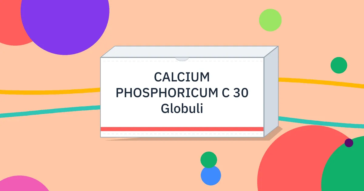 Symbolbild: Packung mit der Aufschrift CALCIUM PHOSPHORICUM C 30 Globuli (PZN 13361604) – Verfügbarkeit und Bezug in Apotheken in Frankfurt am Main