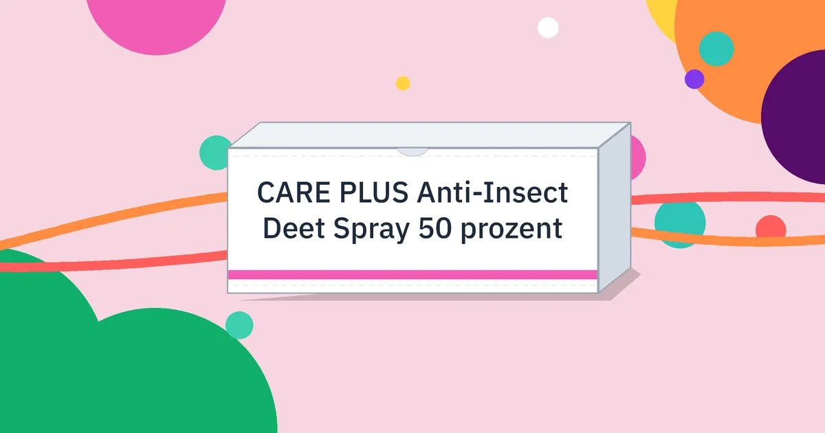Symbolbild: Packung mit der Aufschrift CARE PLUS Anti-Insect Deet Spray 50 prozent (PZN 12731223) – Verfügbarkeit und Bezug in Apotheken in Frankfurt am Main