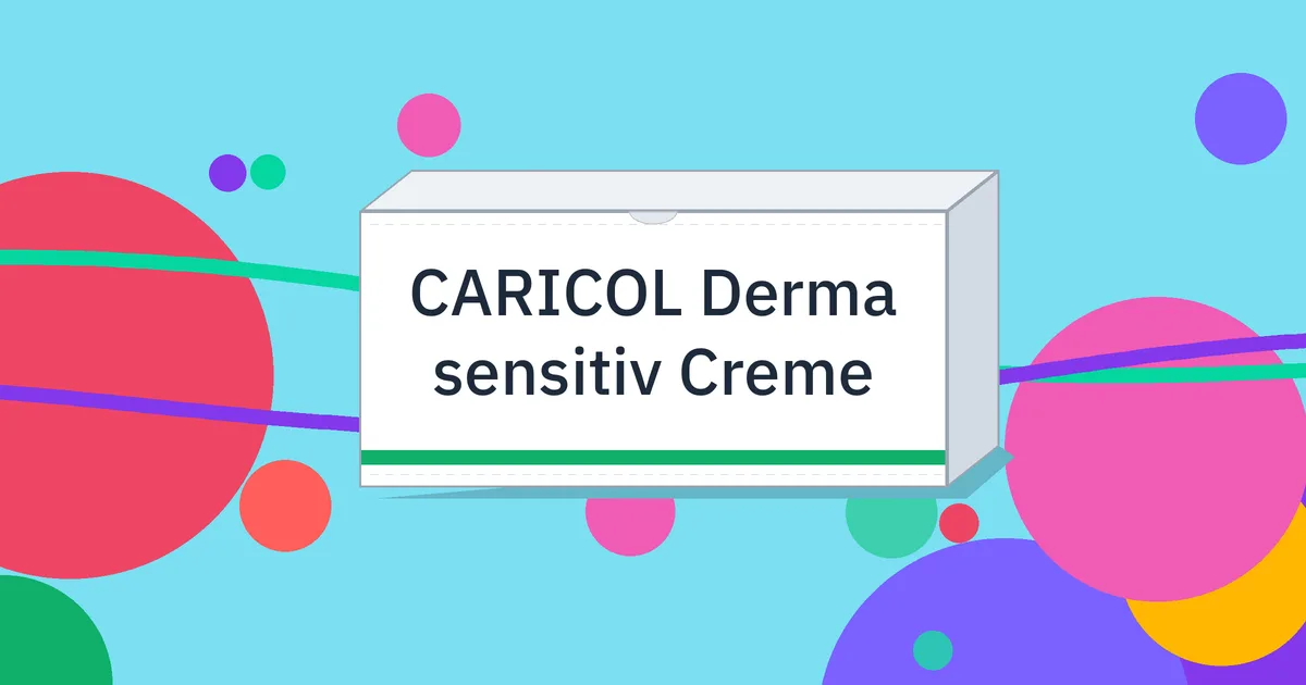 Symbolbild: Packung mit der Aufschrift CARICOL Derma sensitiv Creme (PZN 18019000) – Verfügbarkeit und Bezug in Apotheken in Frankfurt am Main