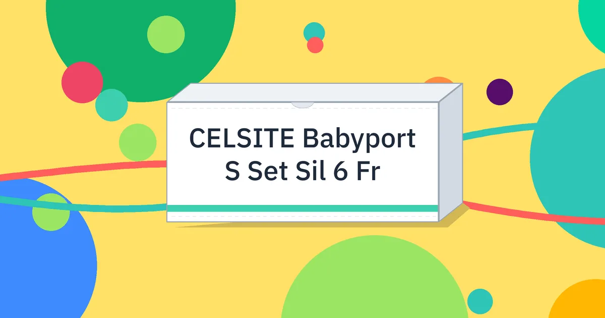 Symbolbild: Packung mit der Aufschrift CELSITE Babyport S Set Sil 6 Fr (PZN 05894522) – Verfügbarkeit und Bezug in Apotheken in Frankfurt am Main