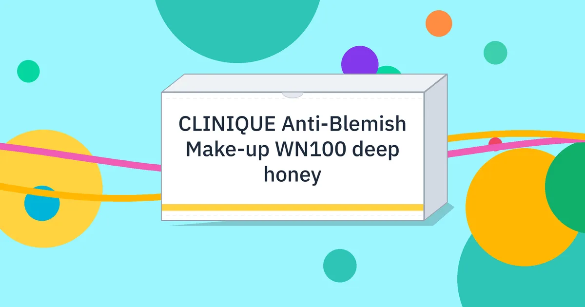 Symbolbild: Packung mit der Aufschrift CLINIQUE Anti-Blemish Make-up WN100 deep honey (PZN 19458606) – Verfügbarkeit und Bezug in Apotheken in Frankfurt am Main