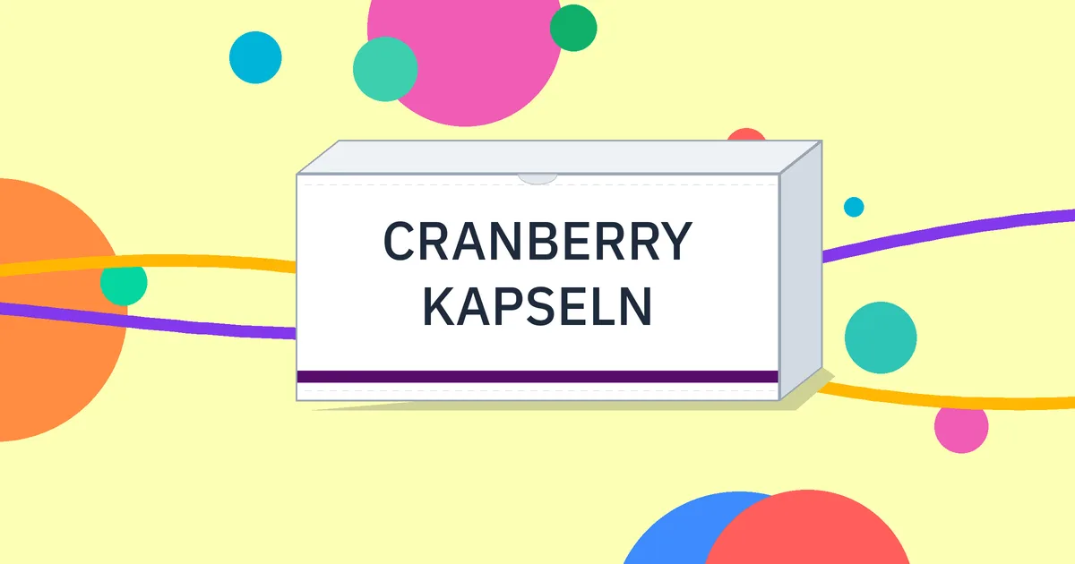 Symbolbild: Packung mit der Aufschrift CRANBERRY KAPSELN (PZN 10210804) – Verfügbarkeit und Bezug in Apotheken in Frankfurt am Main