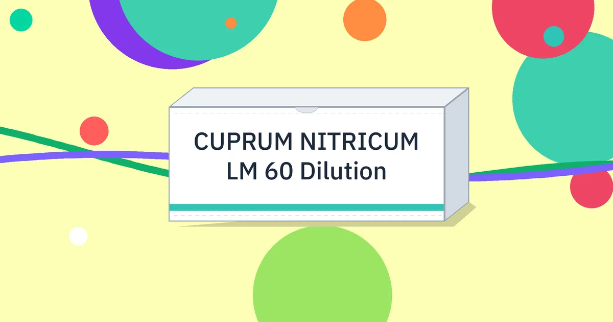 Symbolbild: Packung mit der Aufschrift CUPRUM NITRICUM LM 60 Dilution (PZN 12838843) – Verfügbarkeit und Bezug in Apotheken in Frankfurt am Main