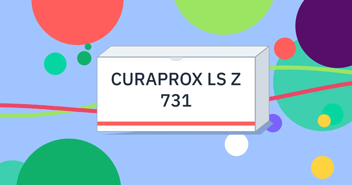 Symbolbild: Packung mit der Aufschrift CURAPROX LS Z 731 (PZN 08671490) – Verfügbarkeit und Bezug in Apotheken in Frankfurt am Main