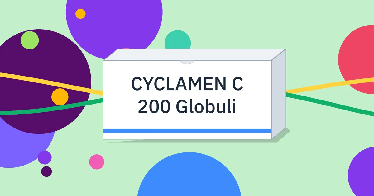 Symbolbild: Packung mit der Aufschrift CYCLAMEN C 200 Globuli (PZN 07166347) – Verfügbarkeit und Bezug in Apotheken in Frankfurt am Main