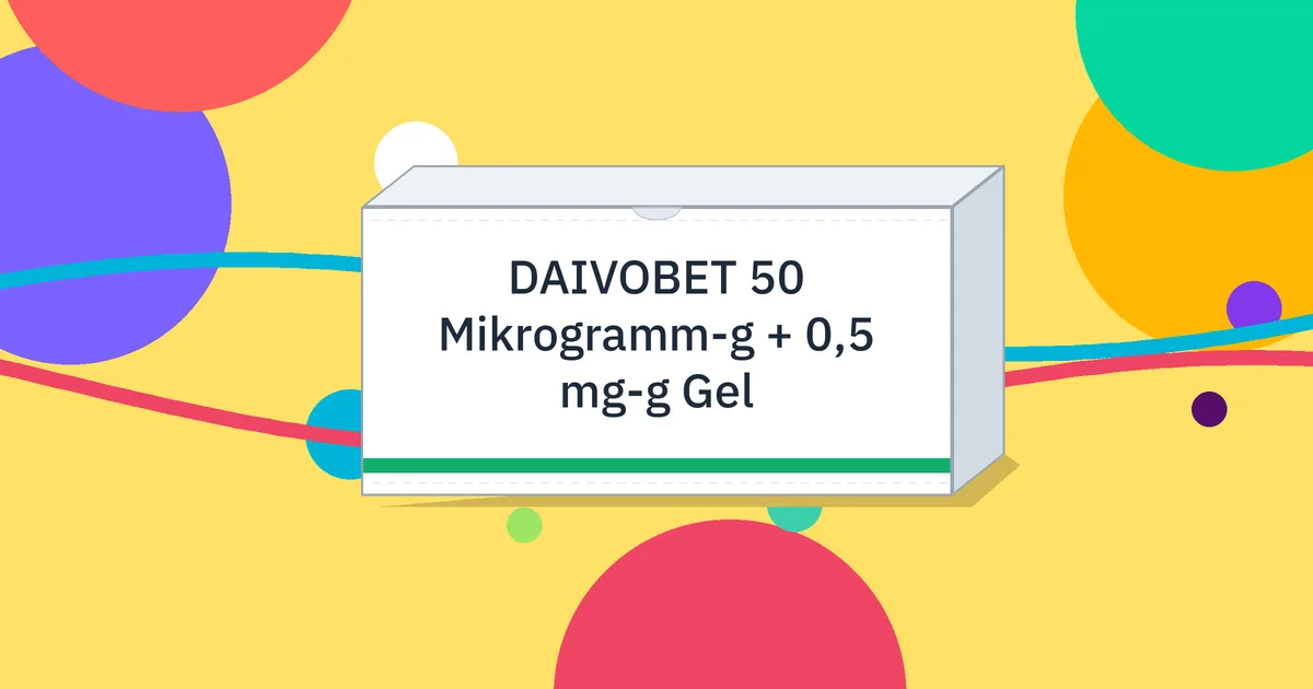 Symbolbild: Packung mit der Aufschrift DAIVOBET 50 Mikrogramm-g + 0,5 mg-g Gel (PZN 10918710) – Verfügbarkeit und Bezug in Apotheken in Frankfurt am Main