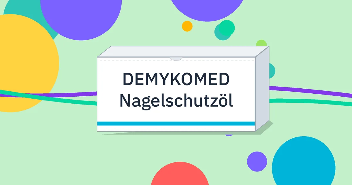 Symbolbild: Packung mit der Aufschrift DEMYKOMED Nagelschutzöl (PZN 09393337) – Verfügbarkeit und Bezug in Apotheken in Frankfurt am Main